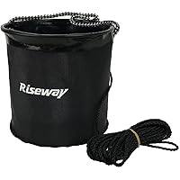 Amazon | RISEWAY(ライズウェイ) EVA反転水汲みバケツ 丸型 15cm ブラック UEV-011 | ライズウェイ(RISEWAY) | バケツ・バッカン