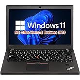 Amazon.co.jp: 【整備済み品】レノボ ノートPC X270/ 12.5型/ 第6世代 i3-6100U /Win11 Pro/MS Office H&B 2019 /wajunの ...