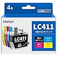 Amazon.co.jp: 【Mohjet】LC411-4PK 411 インク ブラザー互換 インク LC411 4色セット Brother用 DCP-J526N DCP-J914N MFC ...