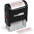 ExcelMark Return to Sender NOT at This Address Self Inking Rubber Stamp - Red Ink (A2359 ...