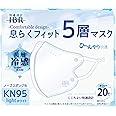 Amazon.co.jp: [快適設計IBR] KN95 冷感マスク 不織布 5層 接触冷感 立体3D 通気性良好 メガネ曇り防止 夏用 耳に優しい 個包装 20枚 高機能マスクCNAS検査 ...