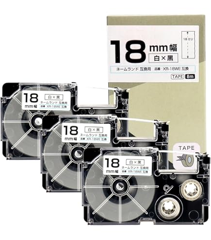 Amazon | カシオ CASIO ネームランド NAME LAND スタンダードテープ