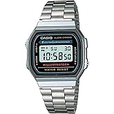 Casio A158WA-1 Silver Classic Retro Unisex Stainless Steel Digital Watch : Amazon.com.au ...