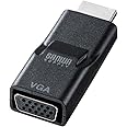 Amazon.co.jp: サンワサプライ HDMI-VGA変換アダプタ (HDMIオス-ミニD-sub15pinメス) AD-HD16VGA : パソコン・周辺機器