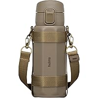 Amazon｜シービージャパン(CB JAPAN) 水筒 ベージュ 340ml 直飲み 真空断熱 ステンレスボトル 専用ホルダー付き オクタボトル holms｜水筒・マグボトル オンライン通販