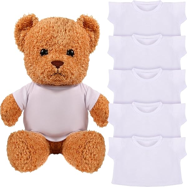 Teddy bear with plain t shirt online