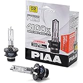 Amazon | PIAA(ピア) 車用 バルブ ヘッドライト用 HIDバルブ 純正交換用 6000K ブルーホワイト 3000lm D2R/D2S 共用 車検対応 2個入 HL603 ...