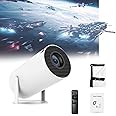 Moviehub Ultra HD Projector, Mini Portable Projector with Support for ...