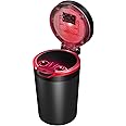 Amazon | 星光産業 車内用品 灰皿 EXEA ソーラーリングアッシュ ブラック ED-183 ドリンクホルダー型 LED付き | 灰皿・シガーライター | 車＆バイク
