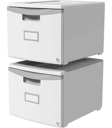 File Folder Box Storex Plastic One-Drawer File Cabinet - Locking ...