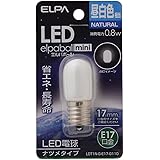 Amazon | ELPA エルパ LEDナツメ形E17 昼白色 屋内用 省エネタイプ LDT1CN-G-E17-G115 | エルパ(Elpa) | LED電球