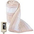 Amazon | 広電(KODEN) 電気毛布 掛け 敷き 188×130cm 洗える ダニ退治 スライド温度調節 オレンジ ボーダー ストライプ VWK801H-DYK | 広電(KODEN ...