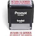 ExcelMark Return to Sender NOT at This Address Self Inking Rubber Stamp ...