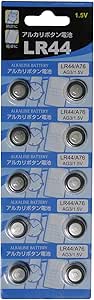 Amazon | LR44 1.5V アルカリ ボタン電池 1シート 10個入 | SUNCOM/サンコム | 乾電池
