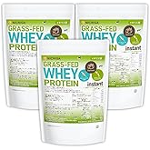 Amazon | NICHIGA(ニチガ) GRASS FED WPI instant ホエイプロテイン 1kg×3袋〔rBGH and rBST牛成長ホルモン不使用〕GMO-Free グラス ...