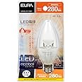 Amazon | エルパ (ELPA) LED電球シャンデリア形 電球 LED電球 おしゃれ E17 3.3W 電球色相当 LDC4CL-E17-G351 | エルパ(ELPA) | LED電球 通販