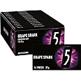 5 Gum Grape Spark Sugarfree Chewing Gum 14 Piece 27g (24 Pack) : Amazon ...