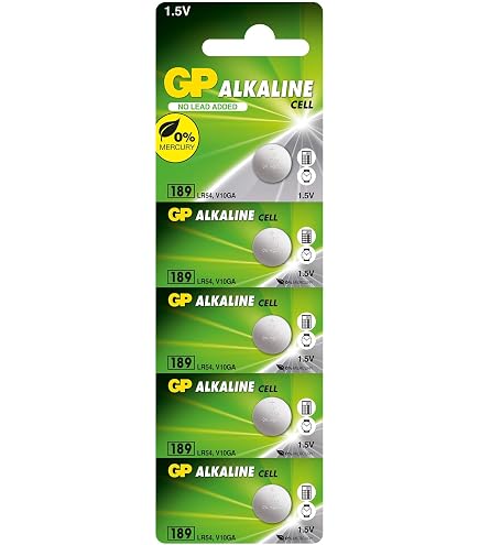 Ag13 Battery 20-Pack LR1130 AG10 GP189 1.5V Alkaline Batteries - 75mAh ...