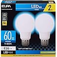 Amazon.co.jp : エルパ (ELPA) LED電球A形広配光 E26 昼光色相当 屋内用 2個入 LDA5D-G-G5101-2P : ホーム＆キッチン