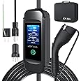 Amazon | joy all 家庭用 EV充電器「第 2 世代の新しいアップグレード」110V-240V SAE J1772 EV充電ケーブル 4つ電流モード切替可能 8A/10A/13A ...