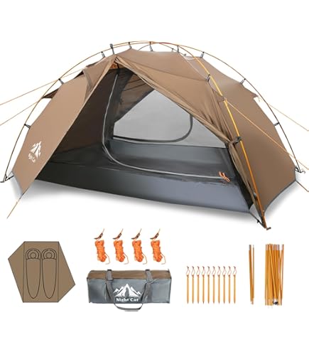 Amazon.co.jp: BISINNA テント1~2人用 軽量 二重層 自立式 組み立て