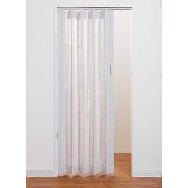 パネルドア シアーズ ダークウッド ダークウッド 95×174cm フルネス アコーディオンカーテン 間仕切り アコーディオンドア 木目調 おしゃれ パネルカーテン 折りたたみドア - 建具