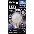 Amazon | エルパ (ELPA) LED電球G30形 LED電球 照明 E17 100V 1.2W 昼白色 屋内用 LDG1N-G-E17-G240 | エルパ(ELPA) | LED電球