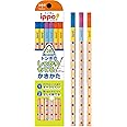 Amazon | 名入れ 鉛筆 トンボ鉛筆 ippo イッポ しっかりもてる かきかたえんぴつ cdm-KB-KGEG 選べる 4柄 三角 ...