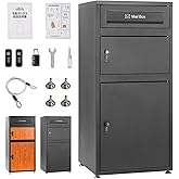 Amazon.co.jp: 【複数受取可能】グリーンライフ 宅配ボックス 宅配BOX 宅配 防水 大容量 大型 屋外 複数投函 戸建て用 ポスト一体型二段宅配ボックス Receibo(レシーボ ...