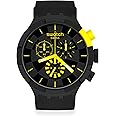 Amazon | [スウォッチ] 腕時計 スウォッチ SWATCH BIG BOLD CHRONO SB02B403 ブラック | 腕時計 ...