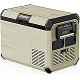 Amazon.co.jp: EENOUR 車載冷蔵庫 D10 10L -20℃～10℃ バッテリー内蔵可能 小型 両開きフタ コンプレッサー式 4WAY電源対応 AC100V DC12V ...