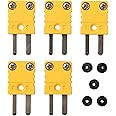 Amazon | 林電工 (Hayashi Denko) 熱電対用ミニチュアコネクタープラグ Kタイプ 黄 31×16×8mm 5個入り MHM-K-5P | 熱電対 | 産業・研究開発用品 通販