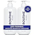 Routine Wellness Shampoo and Conditioner Set for Stronger Hair - Biotin ...