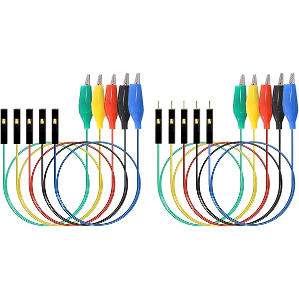 Short Wire Alligator Clip Test Lead (set Of 12) ID 1592 Adafruit ...