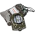 AOFAR AF-4580 Military Lensatic Sighting Compass, Waterproof and Shakeproof with Map Measurer ...