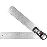 GemRed Digital Angle Ruler Protractor (White&Red Button) : Amazon.com ...