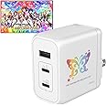 Amazon | アイドルマスター ミリオンライブ！BN-AP146UC2W-ML PD65W対応 AC充電器 USB x3ポート装備 ...