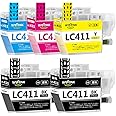 Amazon.co.jp: 【番号区別は不要】 LC411 LC411-4PK ブラザー用 インク LC411 互換インク DCP-J528N DCP-J526N DCP-J926N DCP ...