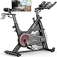 JOROTO X4S Bluetooth Exercise Bike - Indoor Cycling Bike with Readable Magnetic Resistance and ...