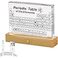 Periodic Table of Elements with Real Elements Inside and Colorful LED ...