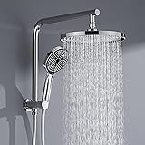 Decaura 9" Rain Shower Head Set 2 in 1 Shower Rail Wall Mounted 3-Mode ...