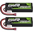 Amazon.co.jp: OVONIC 7.4V リポバッテリー 5200mAh 2S 50C ラジコン バッテリー 多種類のRCカー用 Deans T コネクター リチウムポリマー電池 ...