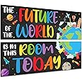 2 Pack Motivational Classroom Decorations Welcome Banner Posters for ...