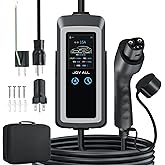 Amazon | joy all「2025新上場 EV充電 器 家庭 用」4つ電流モード切替可能 （15A-13A-10A-8A/110V-240V）SAE J1772 EV 充電ケーブル ...