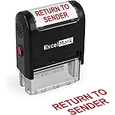 ExcelMark Return to Sender NOT at This Address Self Inking Rubber Stamp ...