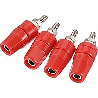 Amazon.co.jp: uxcell ターミナルバインディングポスト 端子バインディングポスト アンプ端子コネクタ バナナプラグジャック ...