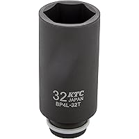 Amazon | 京都機械工具(KTC) 12.7mm (1/2インチ) インパクトレンチ ソケット (ディープ薄肉) 32mm BP4L32TP | ソケットレンチ