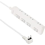 Amazon.co.jp: ELPA(エルパ) スイッチ付タップ 4個口 1m ランプなし WLS-410EB(W) : パソコン・周辺機器