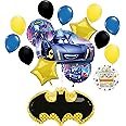 Anagram Batwheels Birthday Party Supplies 16 pc Bat Emblem Balloon ...