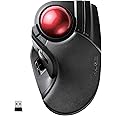 ELECOM Huge Trackball Mouse, 2.4GHz Wireless, Finger Control, 8-Button ...